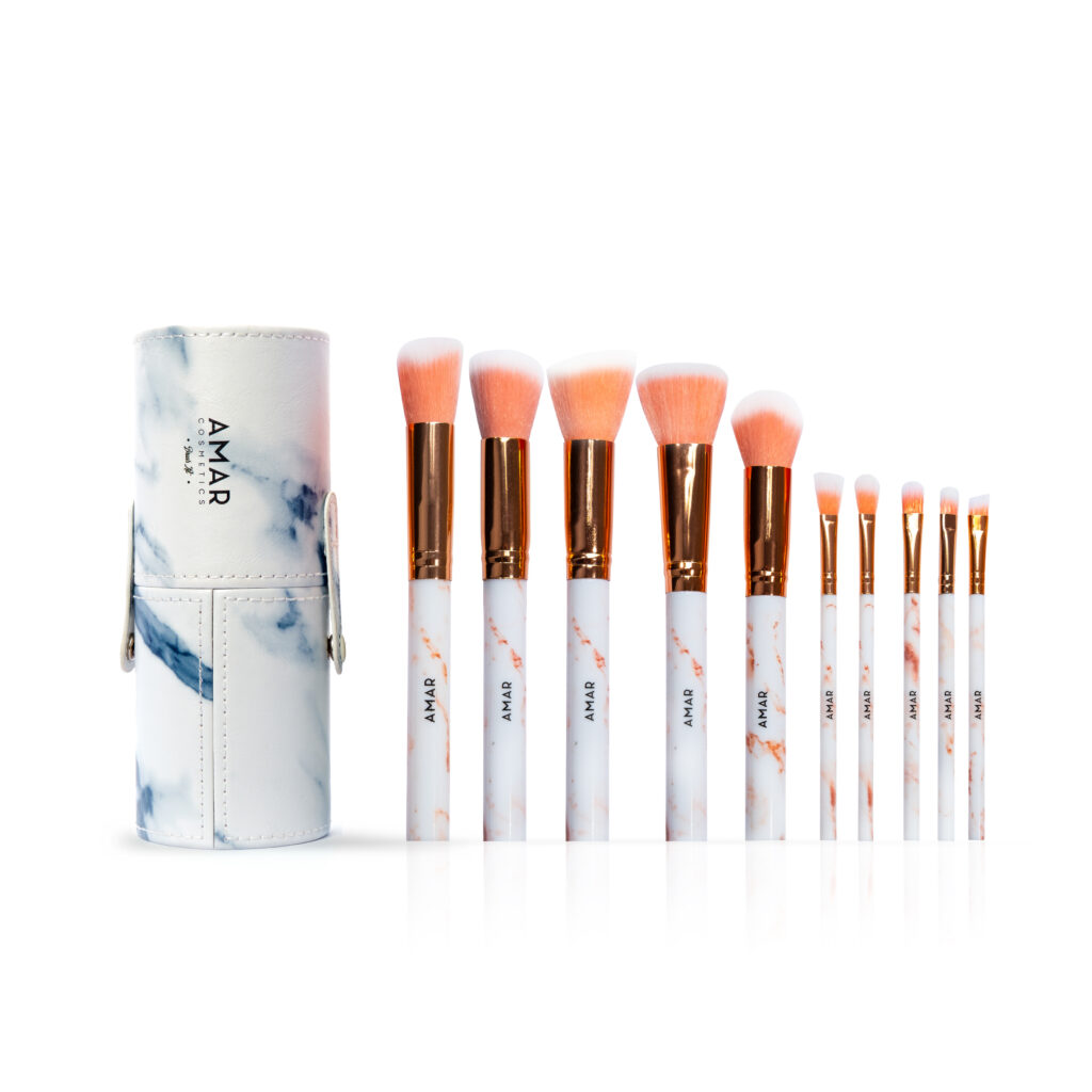 Travelling Makeup Brushes (10 Piece) – Amar Lips